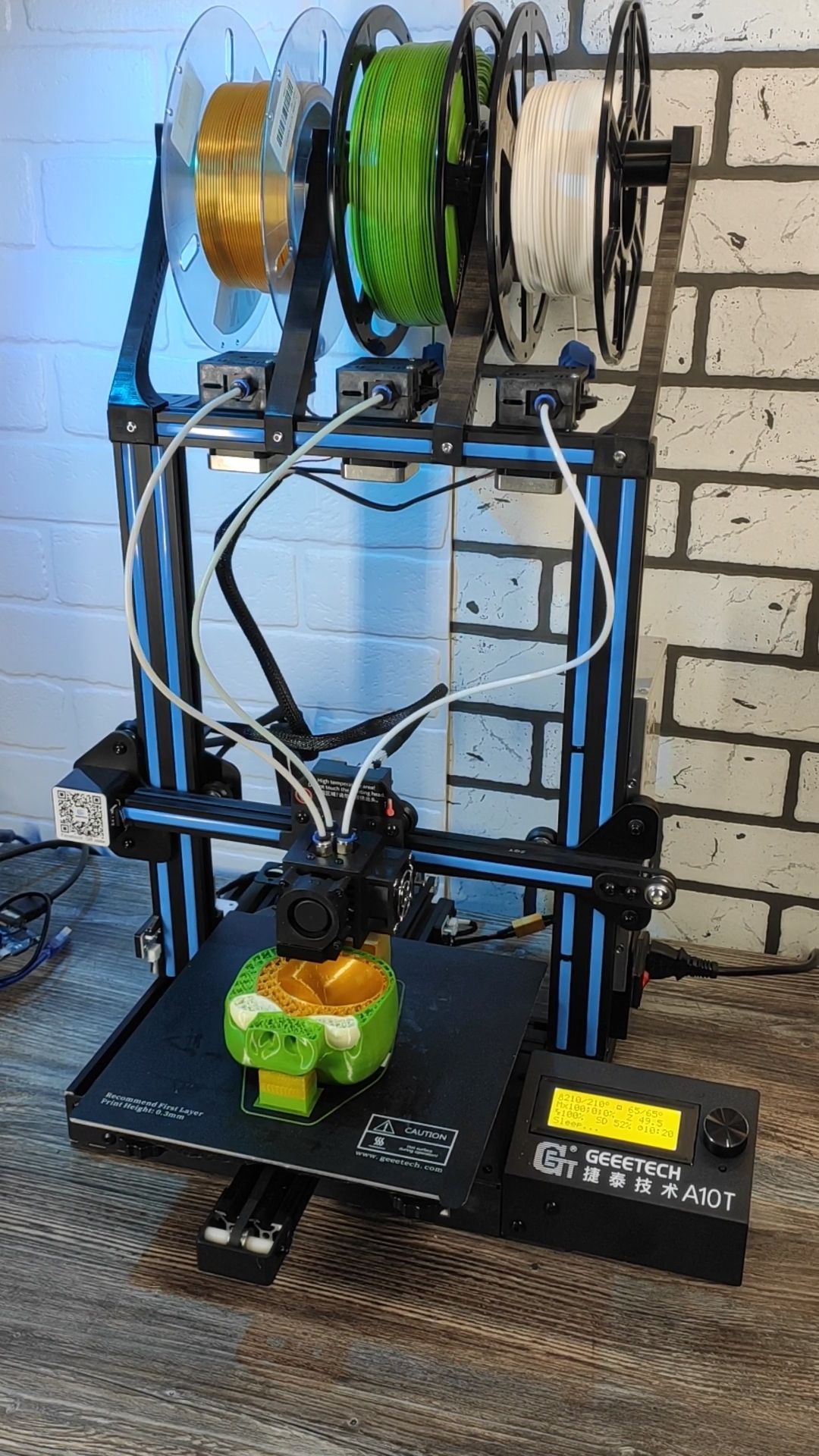 Geeetech A10T triple spool holder - Top mount by DeeeezNuts | Download ...