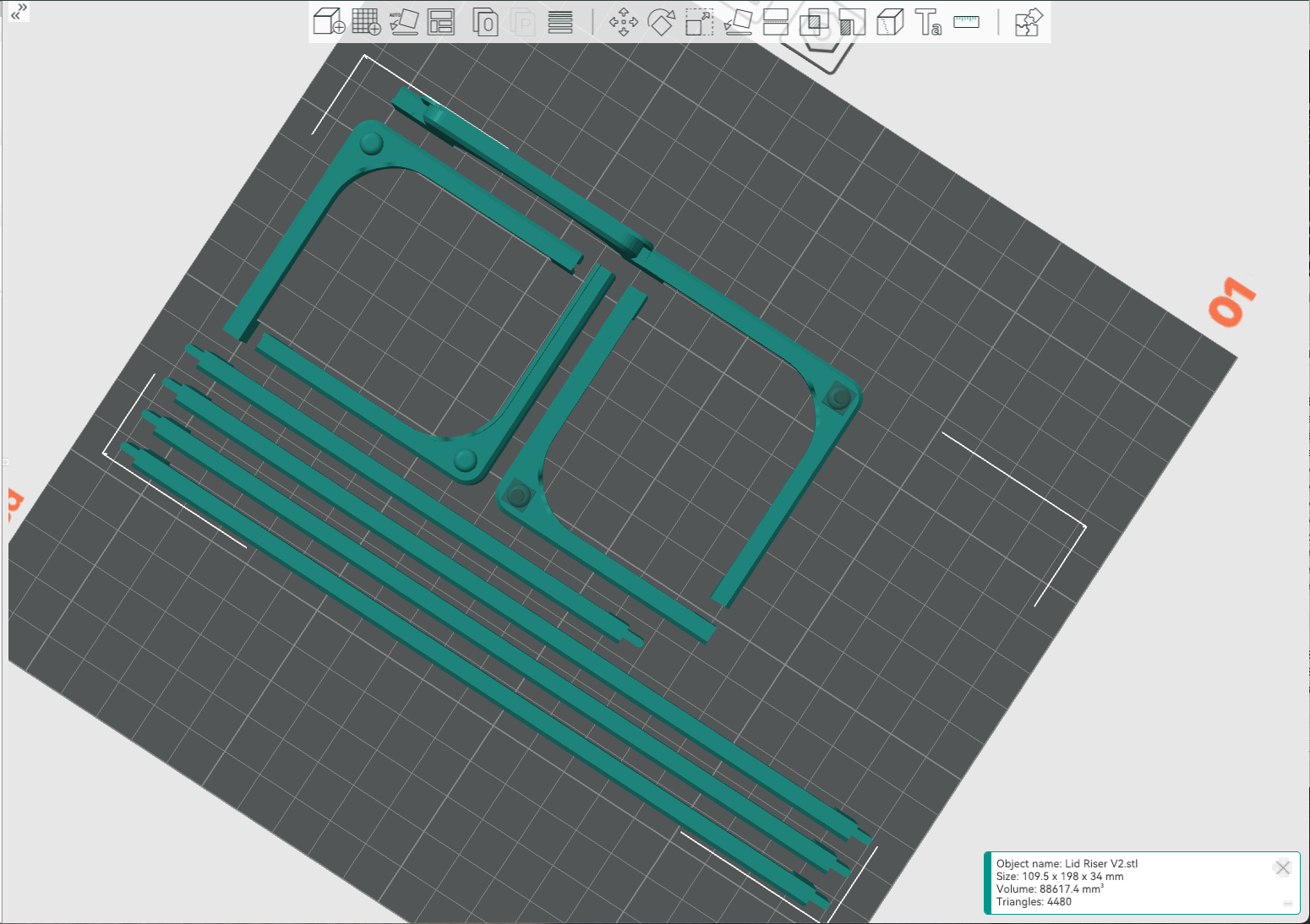 Creality K1 Lid Riser with Hinges by Juco | Download free STL model ...