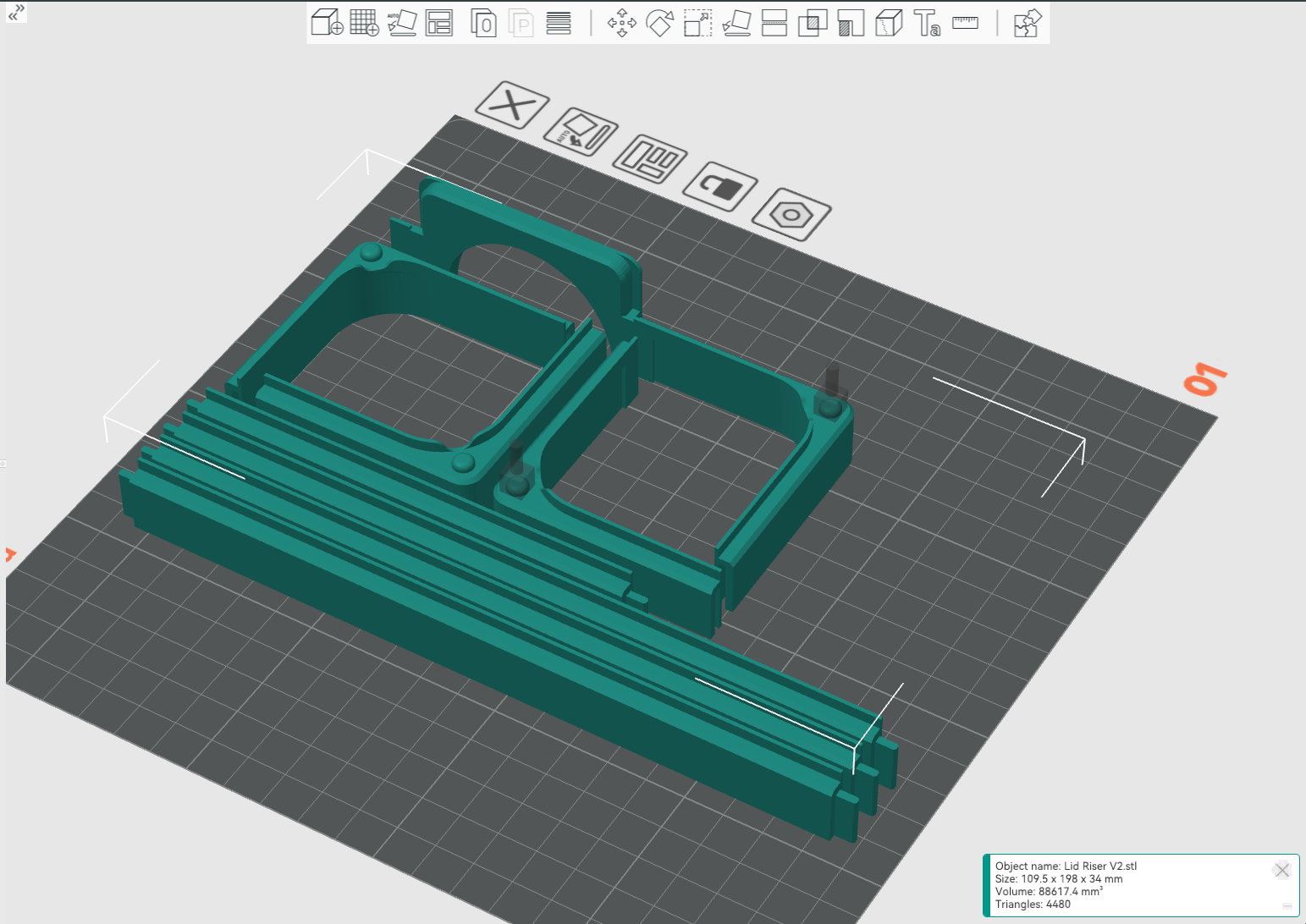 Creality K1 Lid Riser with Hinges by Juco | Download free STL model ...