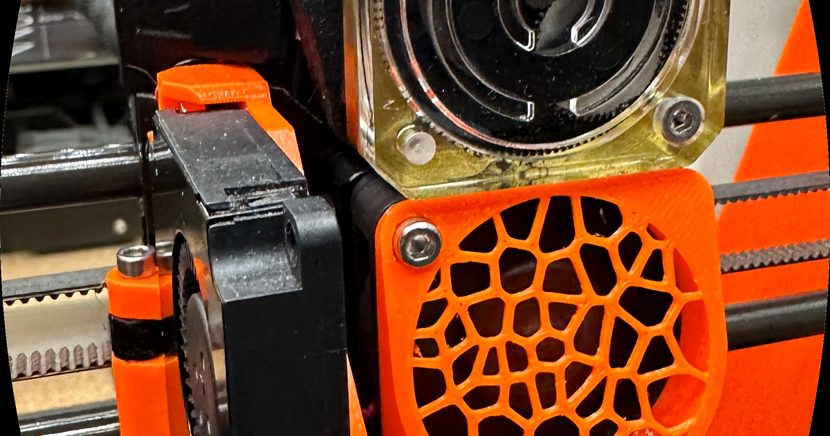 Voronoi Fan Grill for Prusa MK4 / Lüftergrill für Prusa MK4 by eof ...