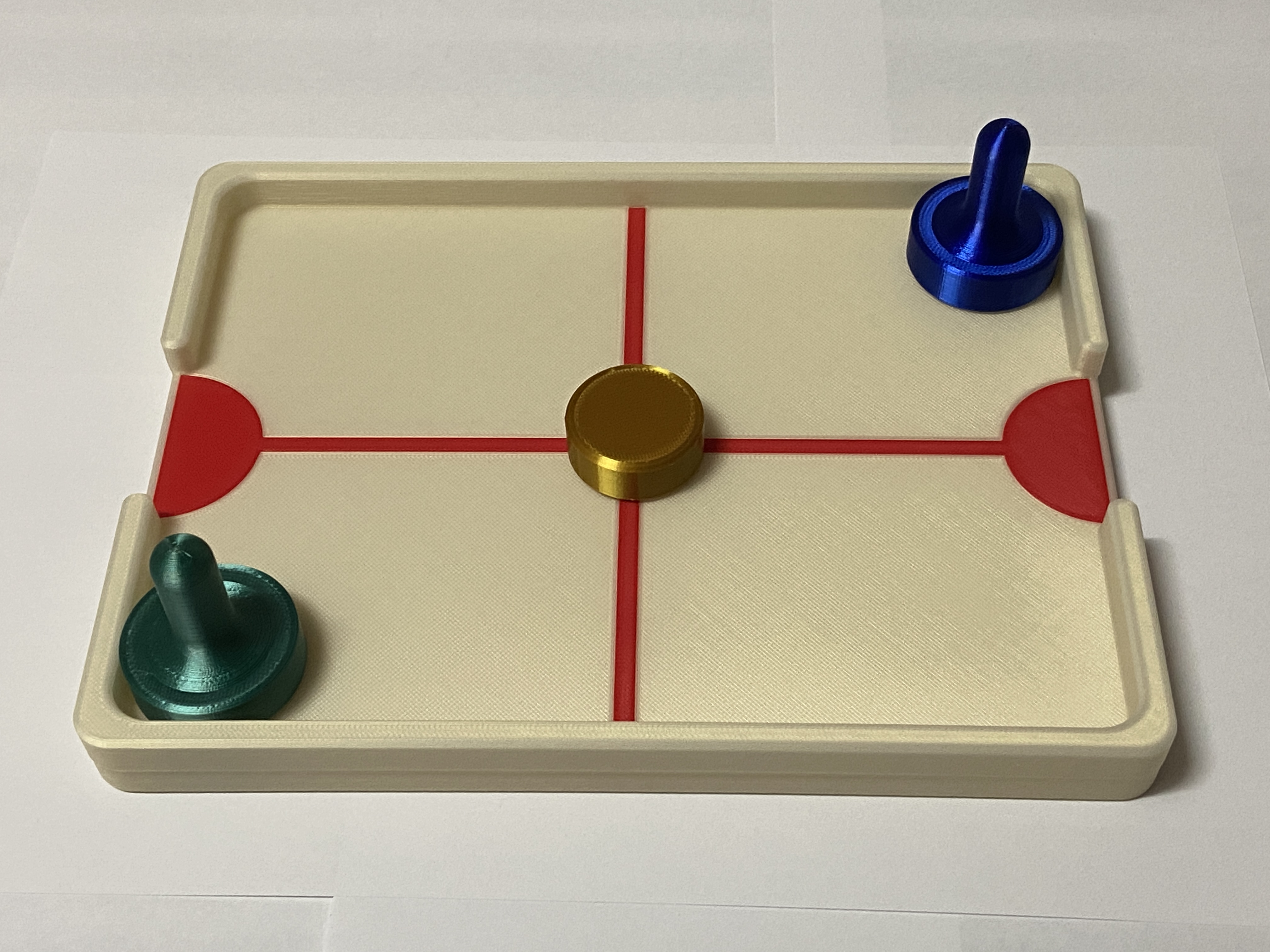 Tabletop Push Puck Paddle Game by muddymaker | Download free STL model ...