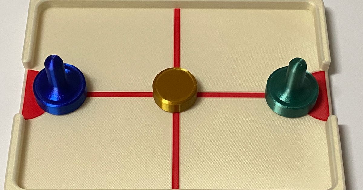 Tabletop Push Puck Paddle Game by muddymaker | Download free STL model ...