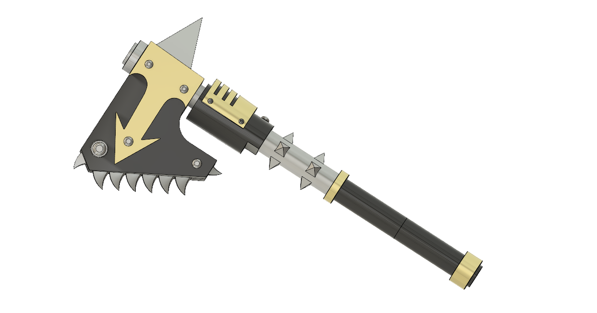 Warhammer 40k Chainaxe by WF3D | Download free STL model | Printables.com