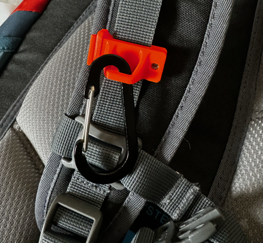 Backpack attachment loop for nylon strap by JCJ | Download free STL ...