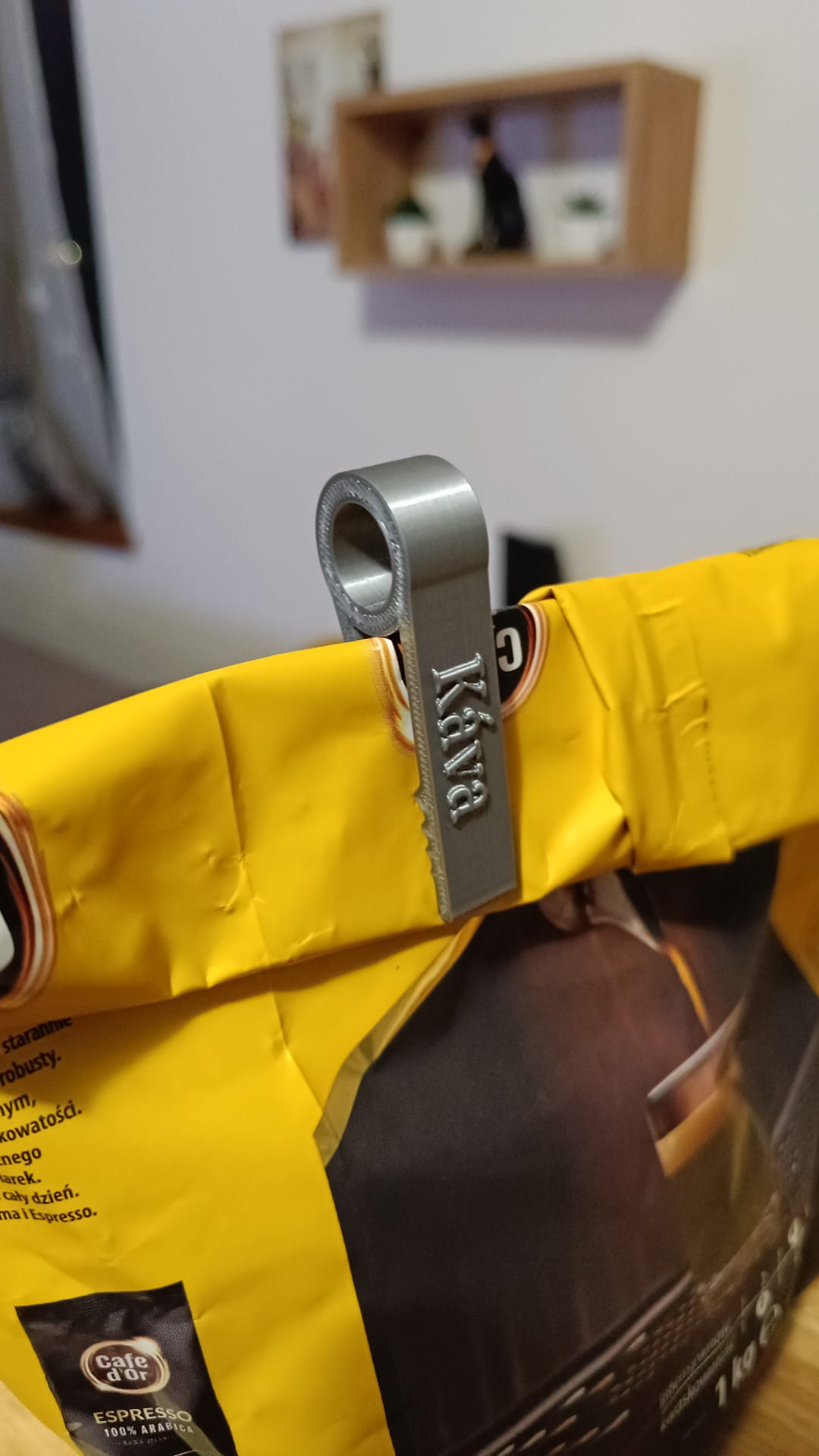 Coffee bag clip - inscription "káva" by Jan Karásek | Download free STL ...
