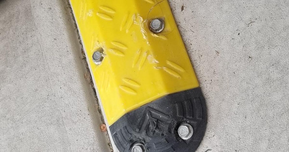 Speed Bump / Hump with room for cable routing by N M | Download free ...