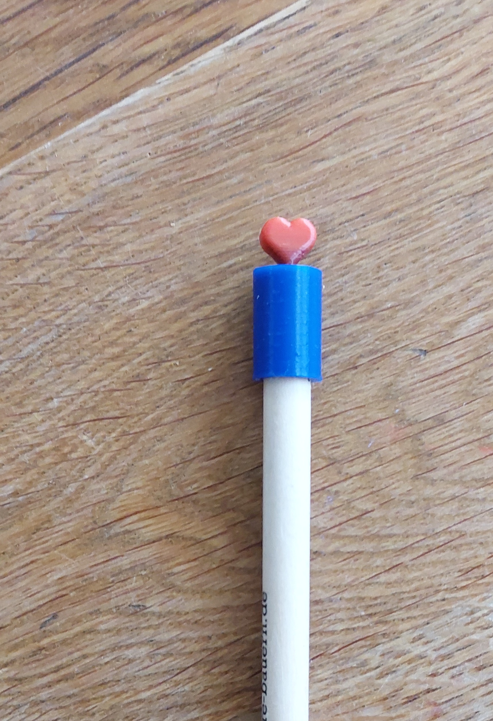 Pencil topper heart by Want_cookies | Download free STL model ...