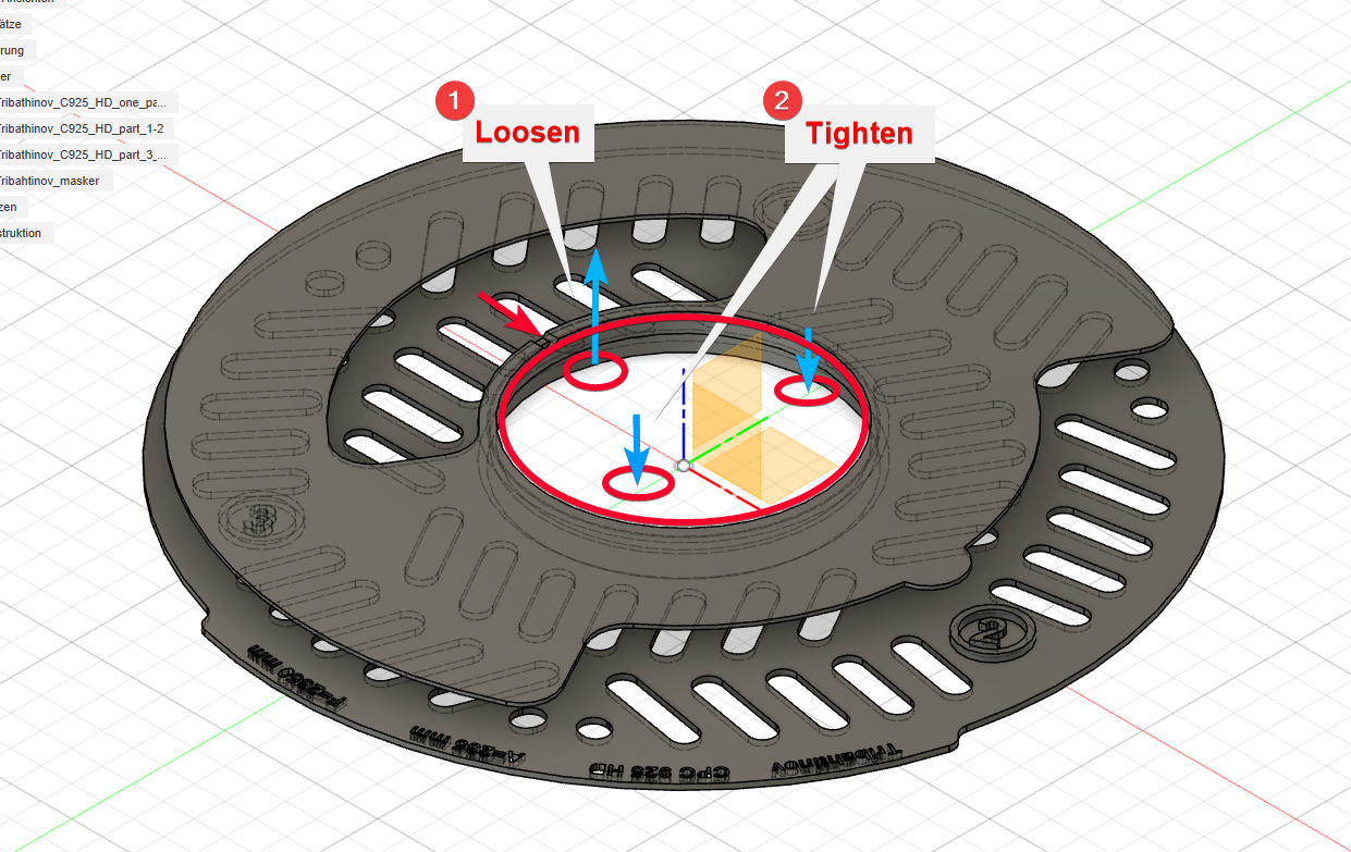 Tribahtinov mask for Celestron CPC 925 Edge HD & MyC925-Knobs by Axel ...