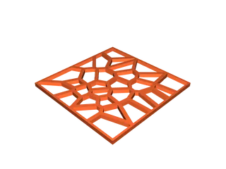 Voronoi beer coaster by pzeleny | Download free STL model | Printables.com