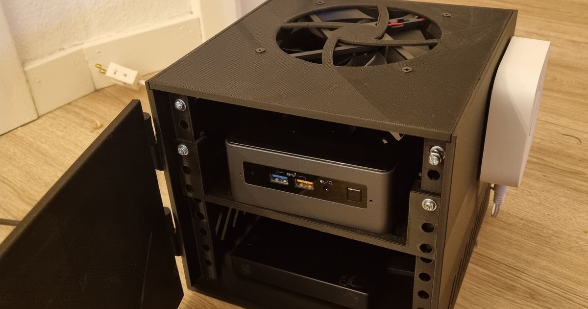 Mini server rack by Stig Turner | Download free STL model | Printables.com