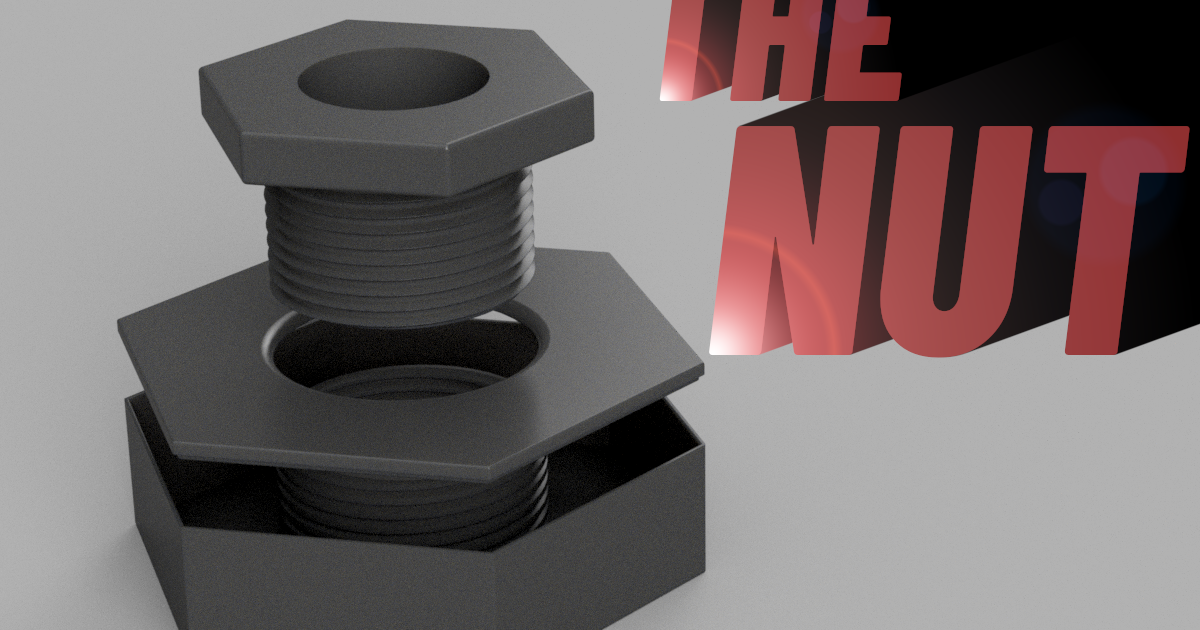 THE NUT | nut shaped container by PrintFabLab | Download free STL model ...