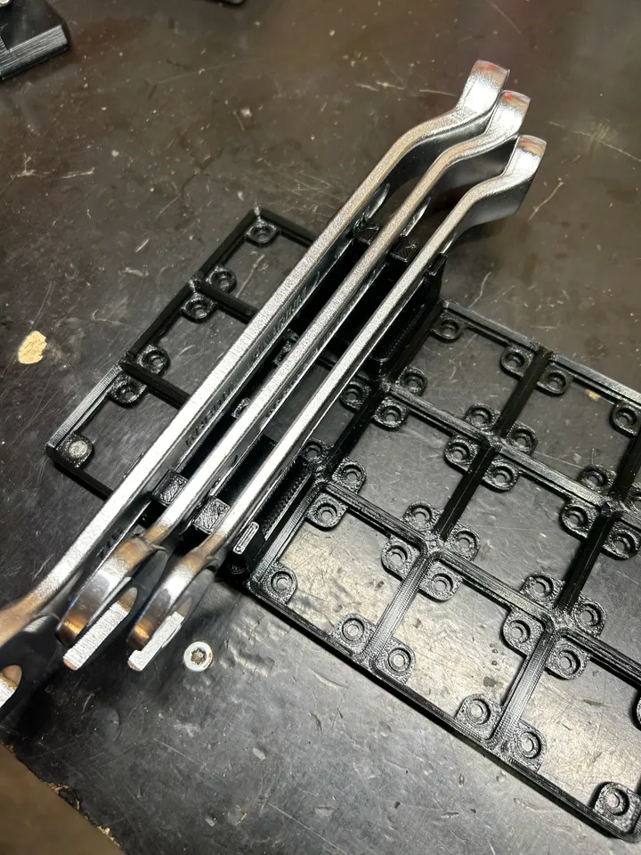 Gridfinity large spanner/wrench holder by NL | Download free STL model ...