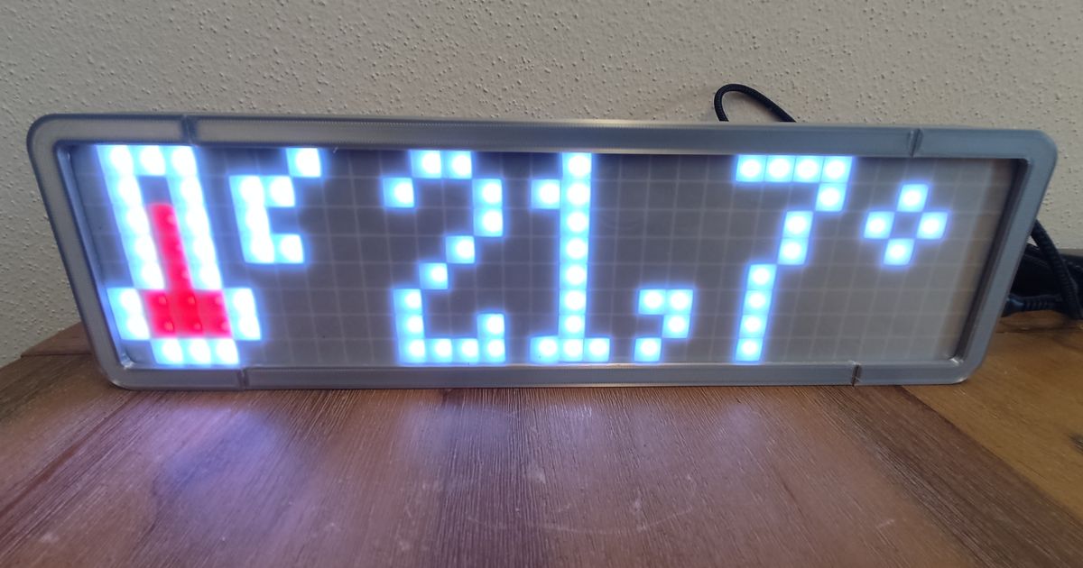 LED Matix Pixel Clock by Michael Hornung | Download free STL model ...
