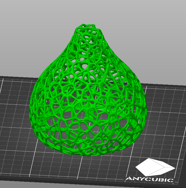 Lampenschirm in Tropfenform- Voronoi by Dirk Zufall | Download free STL model | Printables.com