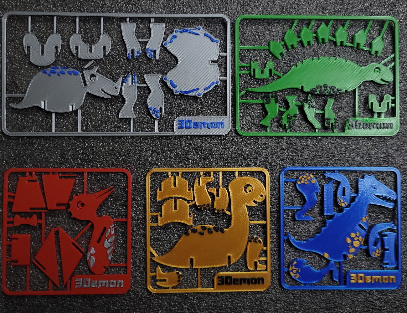 Dinosaurs Kit Cards von 3Demon | Kostenloses STL-Modell herunterladen ...