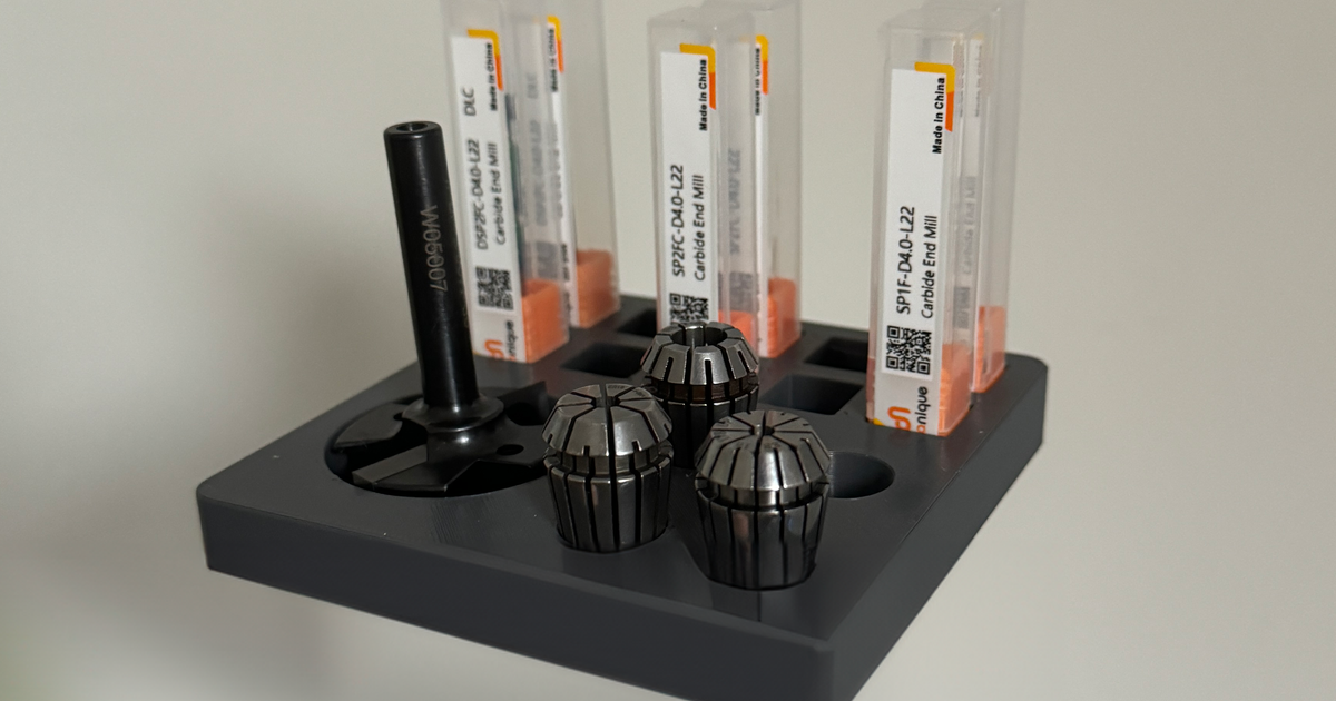 CNC bit holder (Ikea Alex) by Stodig | Download free STL model ...