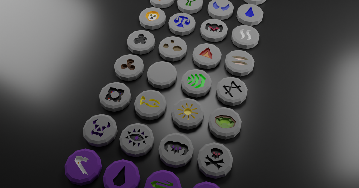 Runescape Runes by Pomarf | Printables Store