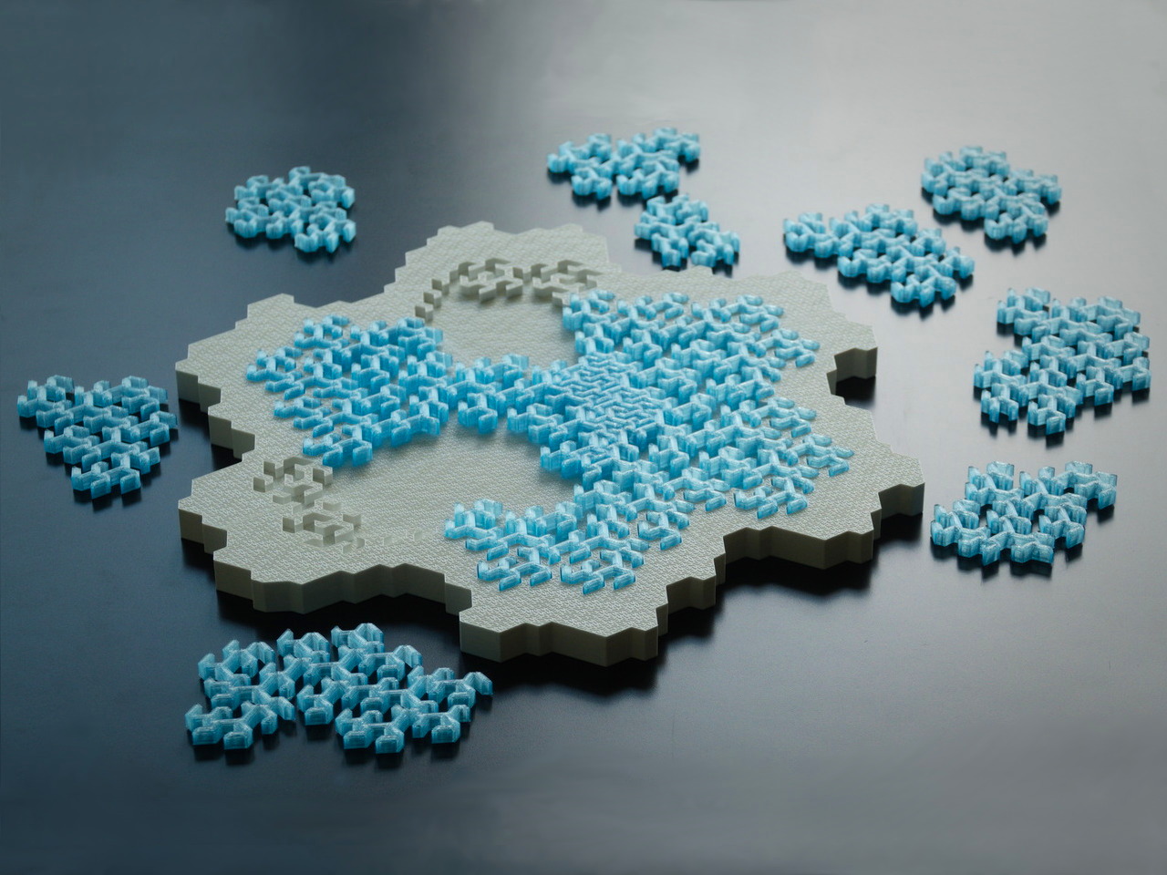 Flowsnake Fractal Puzzle by Svw | Download free STL model | Printables.com
