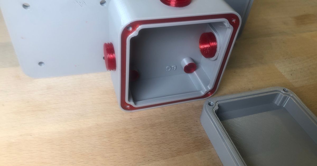 Junction box with three inputs and printable gaskets by Bruno Germany ...