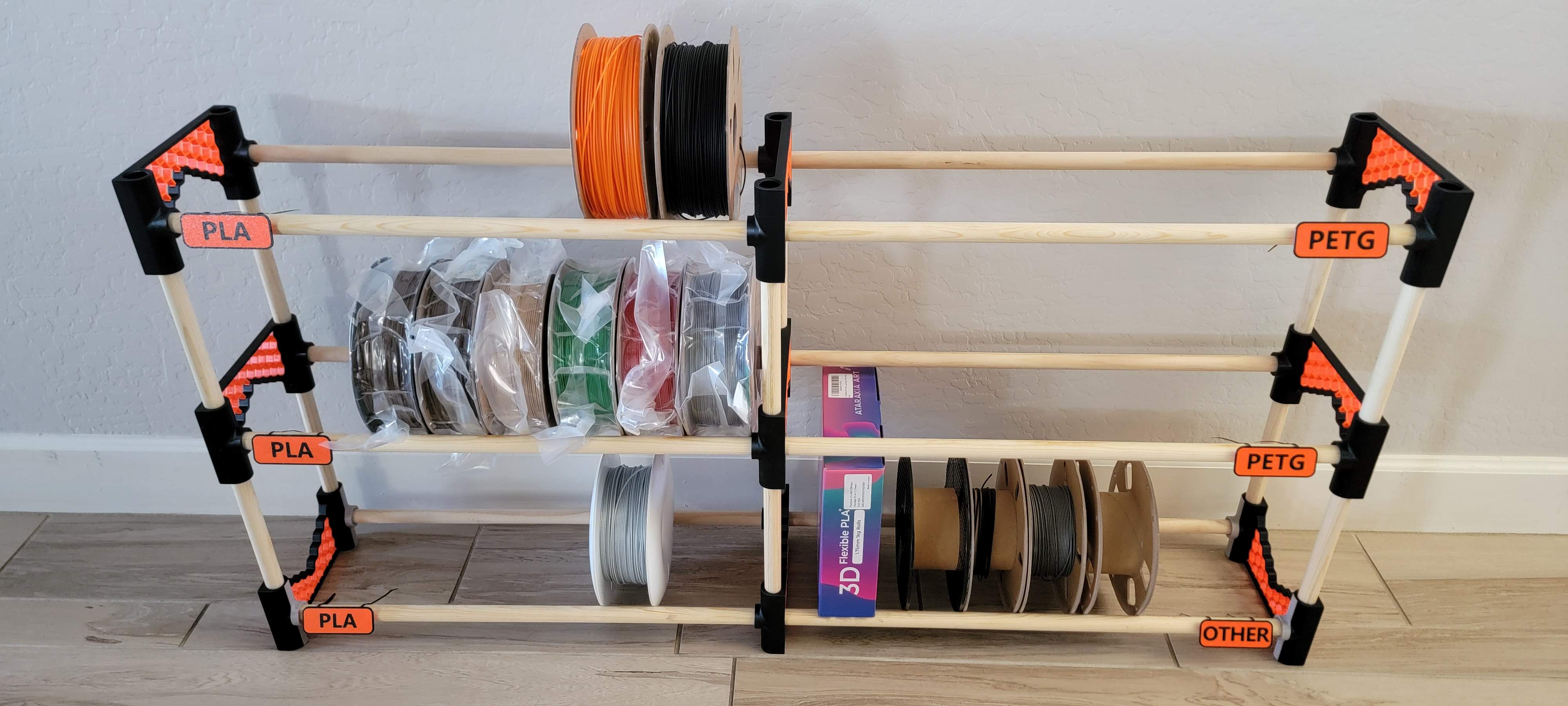 Free Standing Filament Hex Frame by Bdaboy | Download free STL model ...