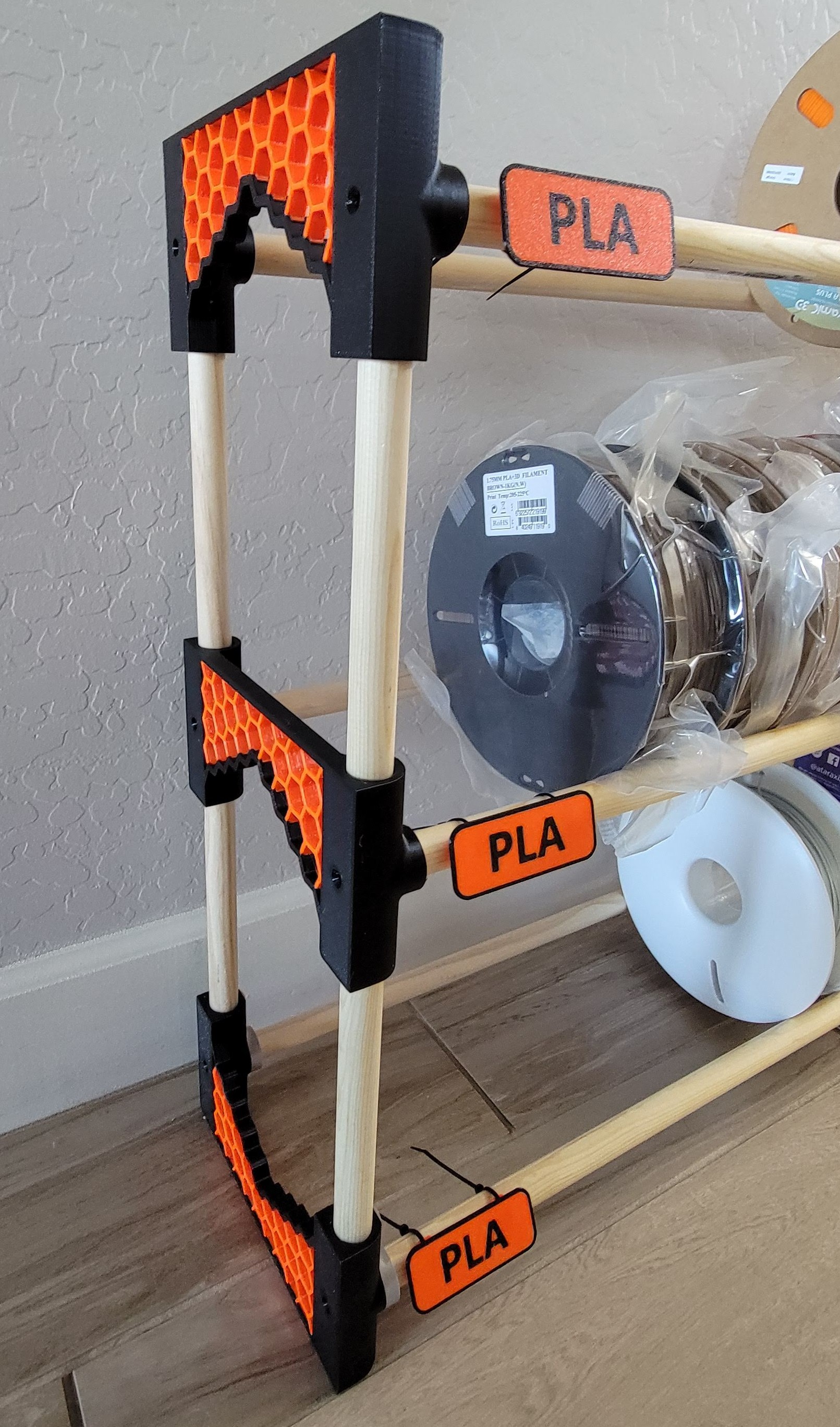 Free Standing Filament Hex Frame by Bdaboy | Download free STL model ...