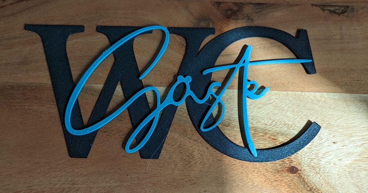 Gäste/Guests WC Schriftzug/Lettering by Kai Gloystein | Download free ...