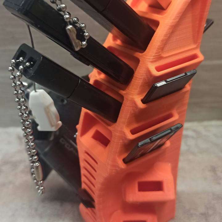 Usb-stick-sd-tower-holder by Mișu | Download free STL model ...
