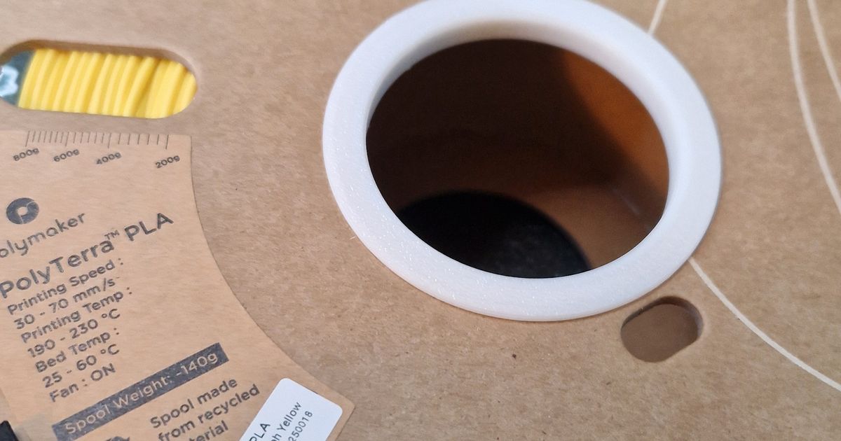 Filament spool ring 55mm (cardboard spool) by fonzy | Download free STL ...