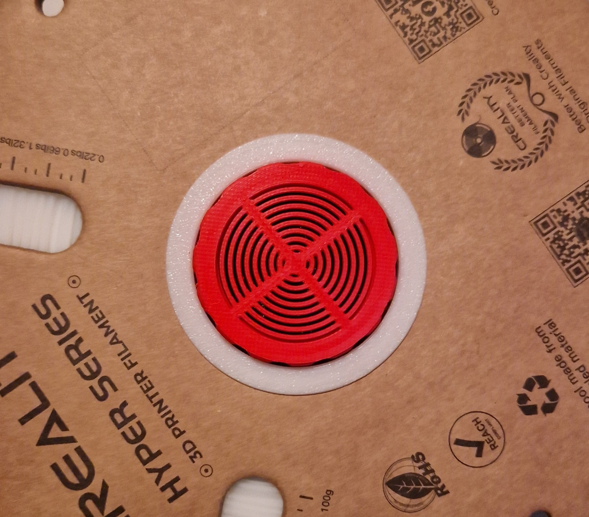 Filament spool ring 55mm (cardboard spool) by fonzy | Download free STL ...
