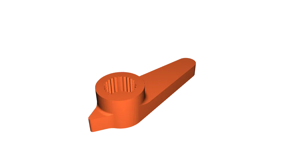 Choppy 24T, 22mm Long Servo Horn Filamatrix by MakerMylo | Download ...