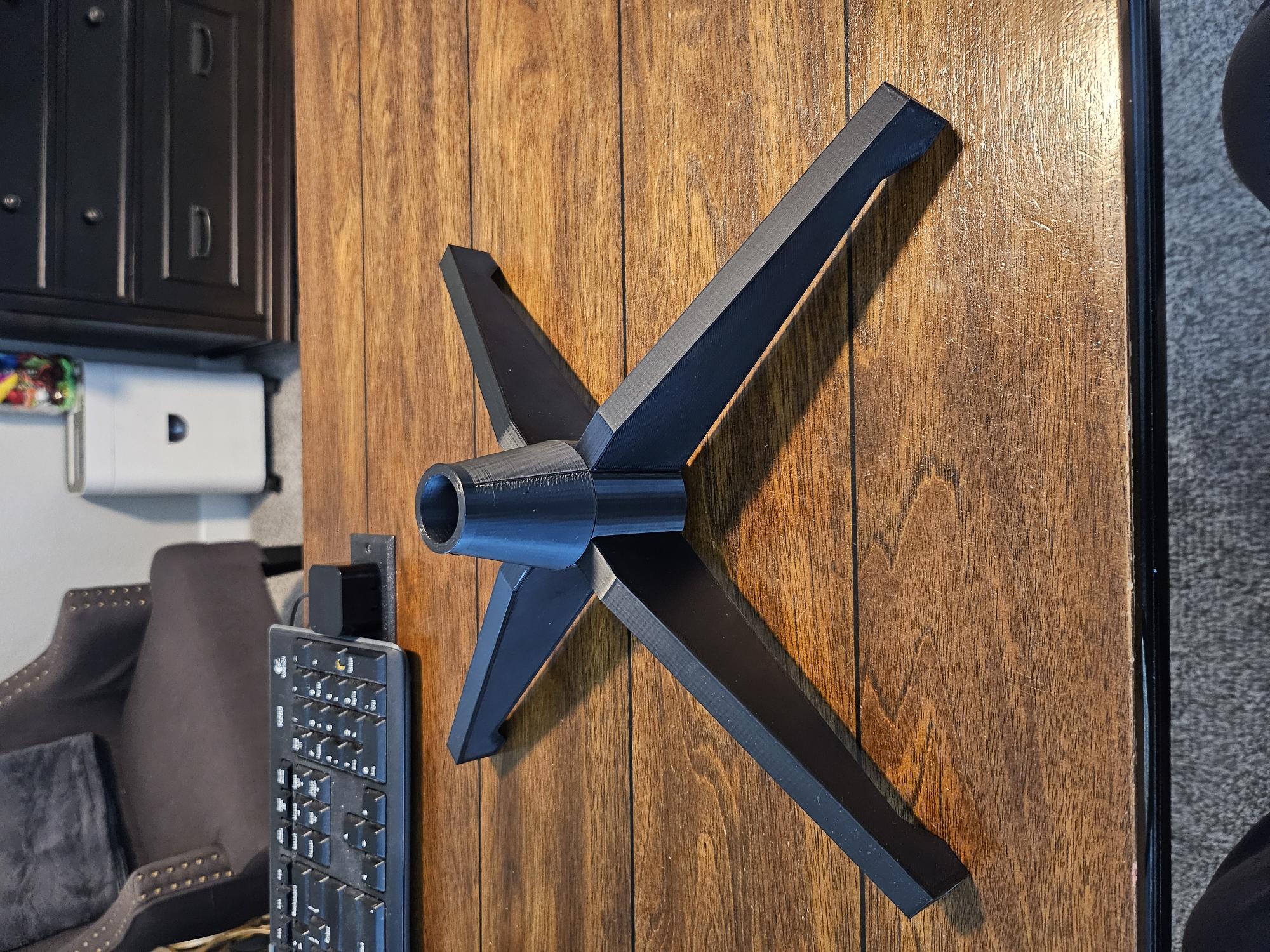 Tiki Torch Stand-4 Legs by mhparsons | Download free STL model ...