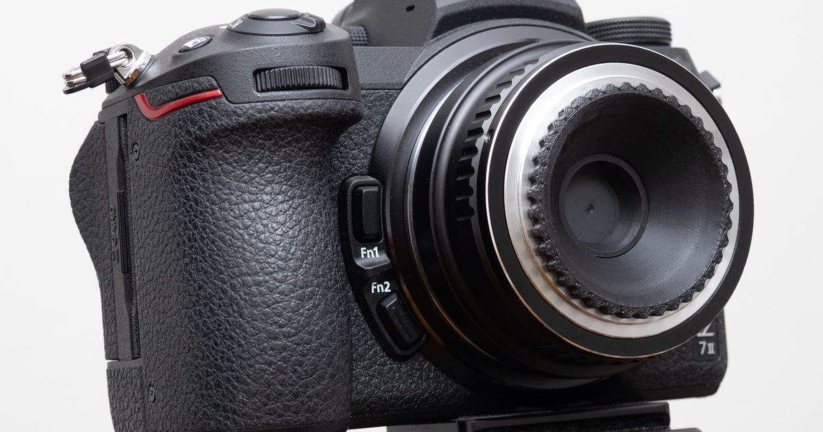 Pinhole lens with a PRINTED pinhole (any camera system) von sbuerger ...