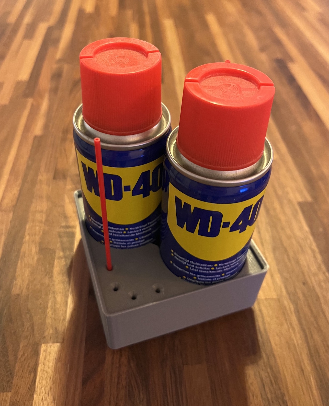 Gridfinity Bin for two 100ml WD40 Spray Cans by xawo | Download free ...