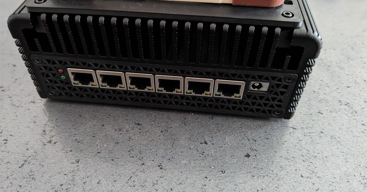 CWWK soft router 6 i226 ports faces by filament | Download free STL ...