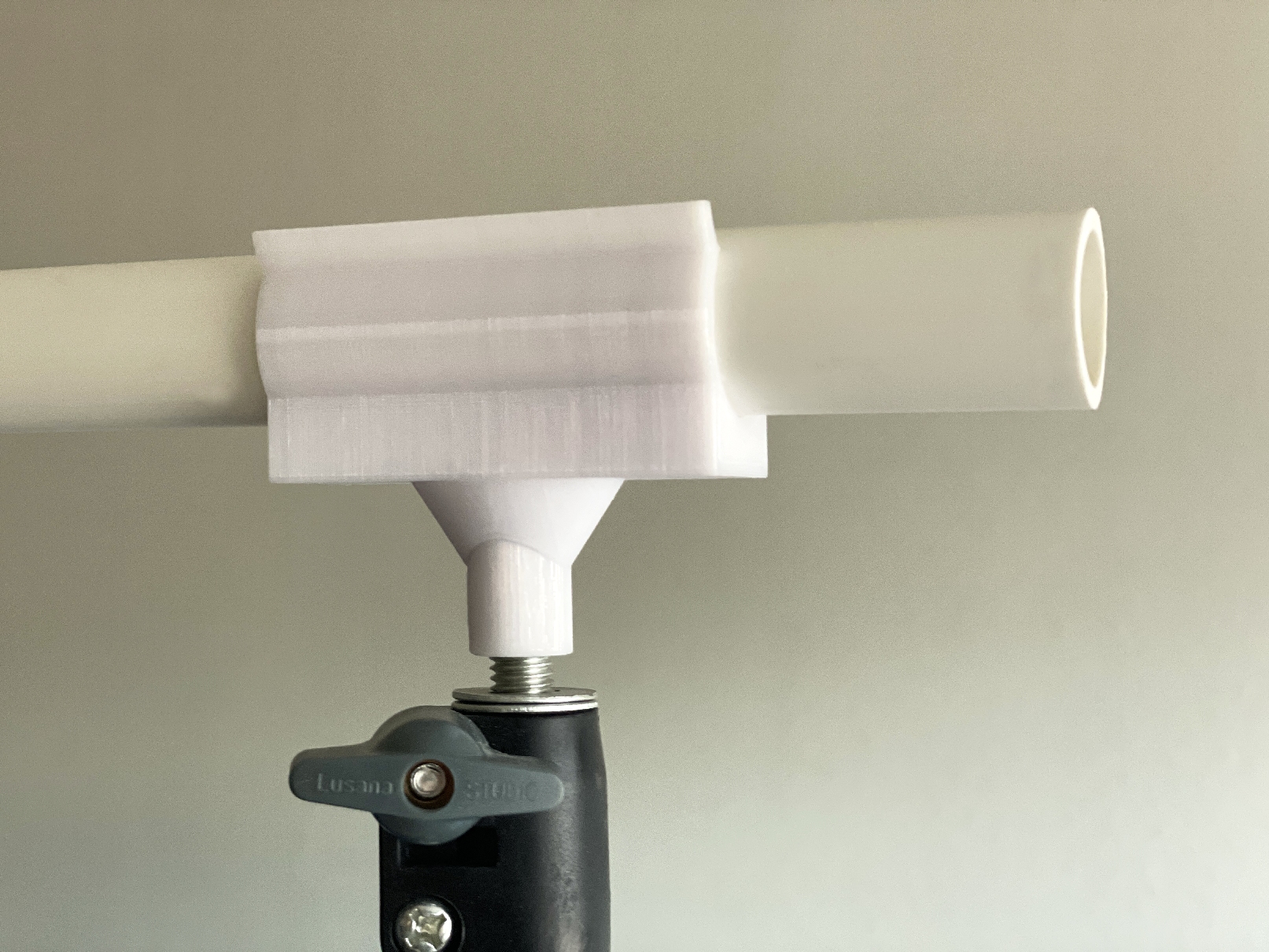 3/4" (inch) PVC Mount Support Tee by Bruce | Download free STL model ...