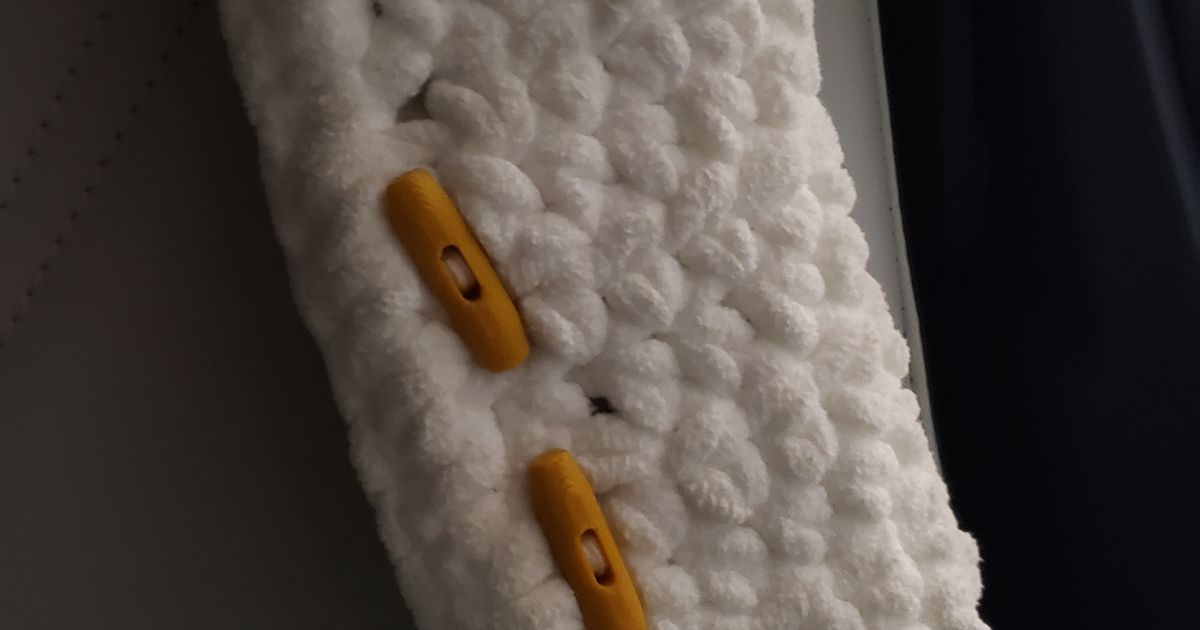 Toggle Button for Fabrics by Prof.Enginerd | Download free STL model ...