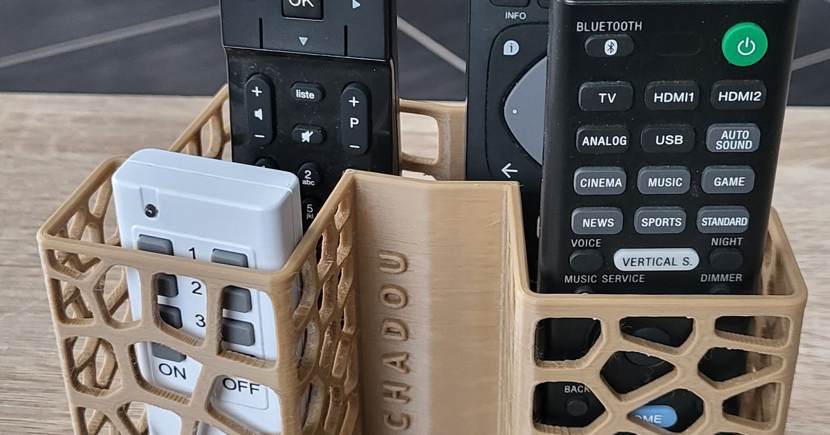 Remotes holder by Shlaguevukk | Download free STL model | Printables.com
