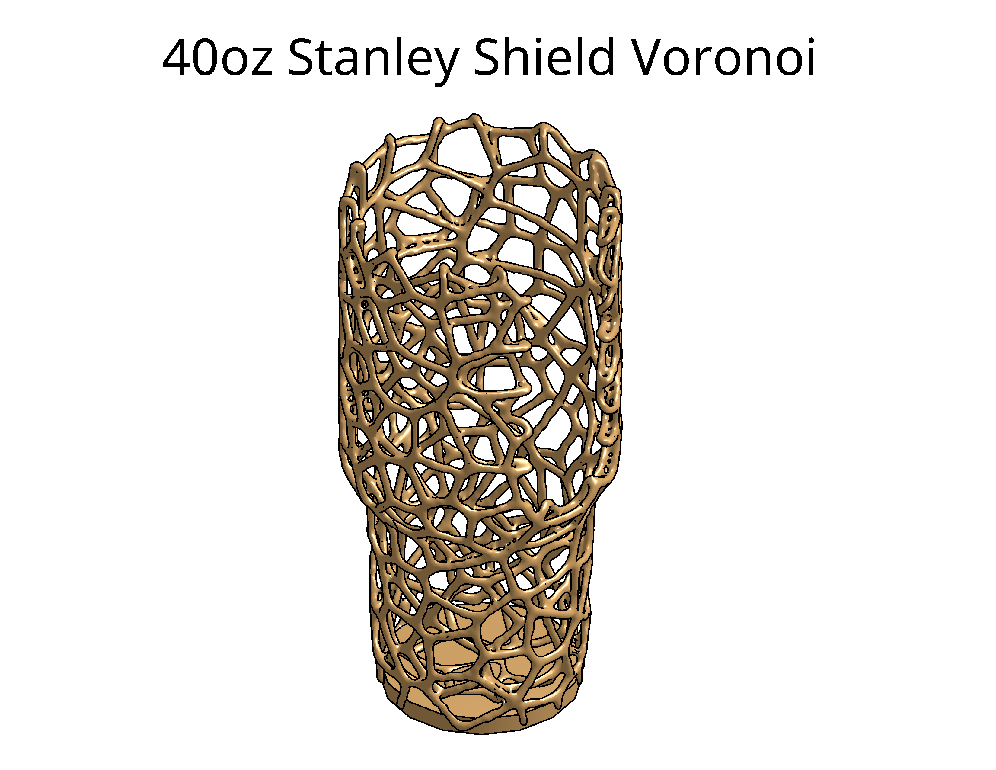 40oz Stanley Quencher Shield (Voronoi) by DJF94 | Download free STL ...