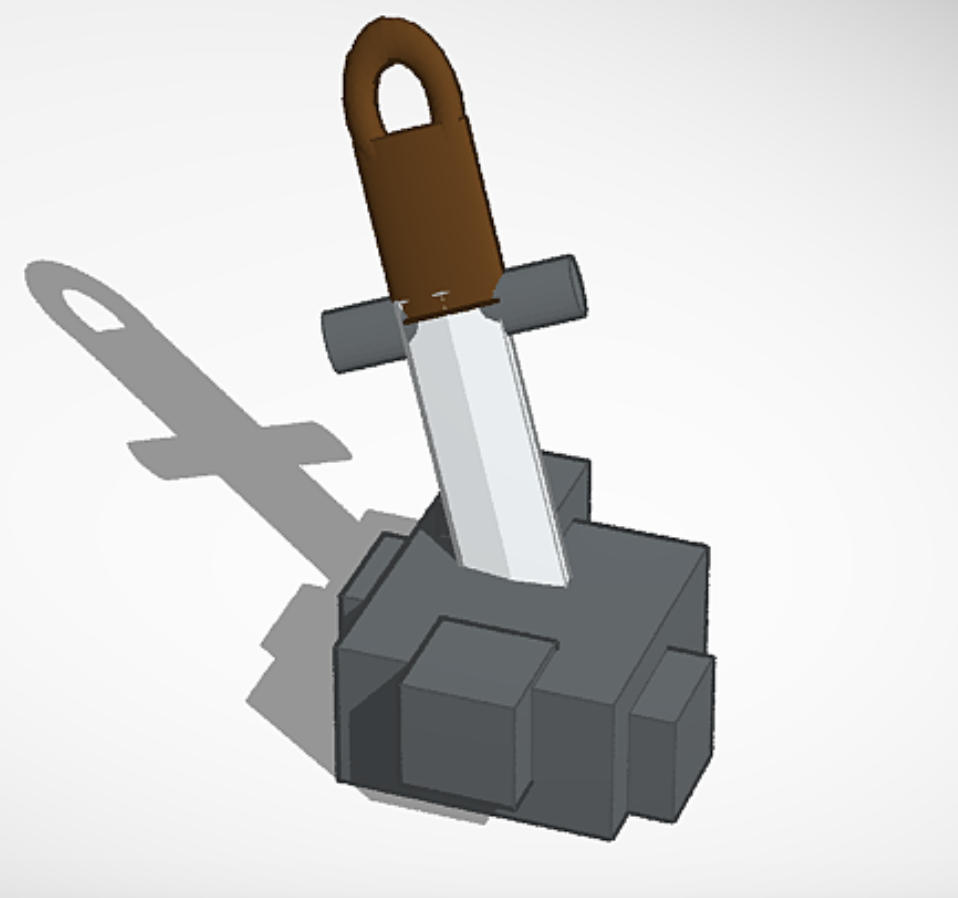 Sword In Stone by DuckDudeAZ | Download free STL model | Printables.com