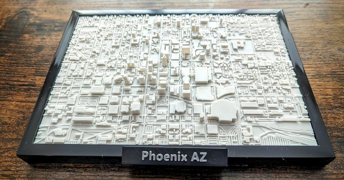 Phoenix Arizona 3D Miniature by jarvizar | Download free STL model ...