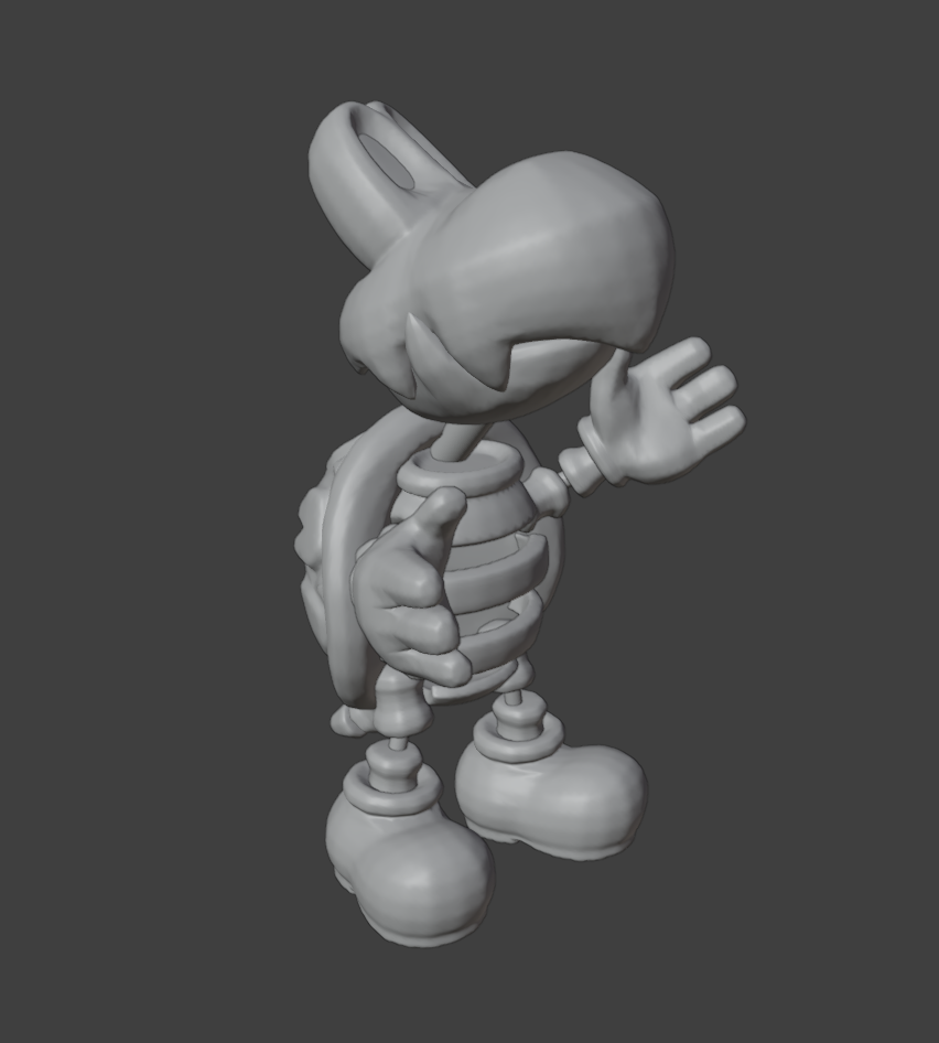 Dry Bones from Mario Kart by Skeleton Dan | Download free STL model ...