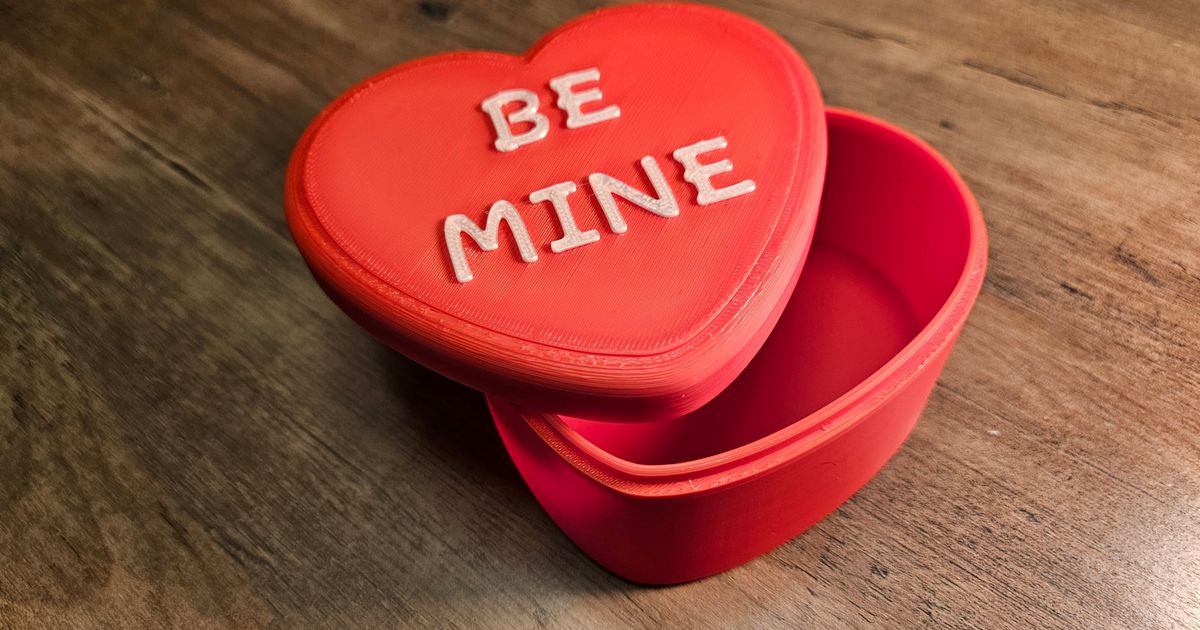 Custom Inscription Conversation Heart Box - Using Make a Sign ...