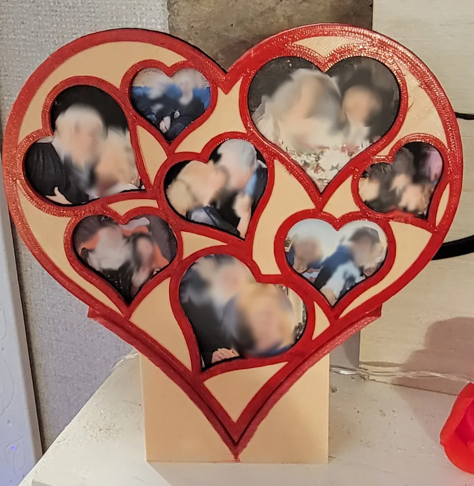 Heart Picture frame by Wolf | Download free STL model | Printables.com