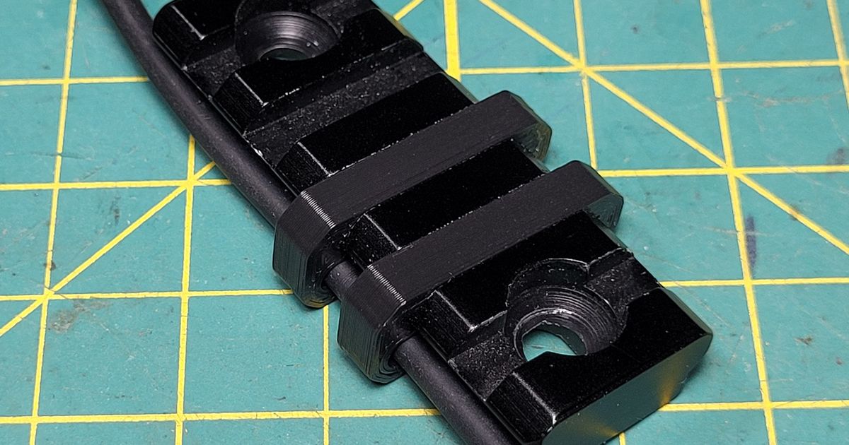 Micro Picatinny Cable Guide by QwermMakes | Download free STL model ...