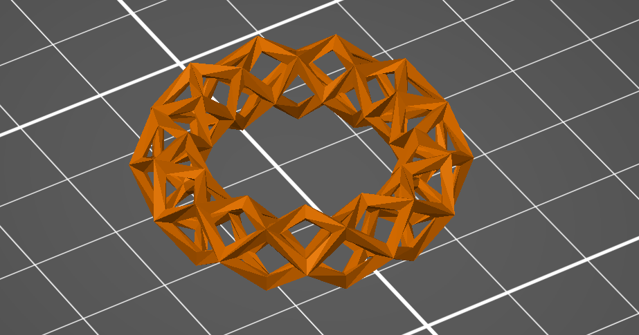 Complex Ring (Low Poly) by 3dprinterkid | Download free STL model ...