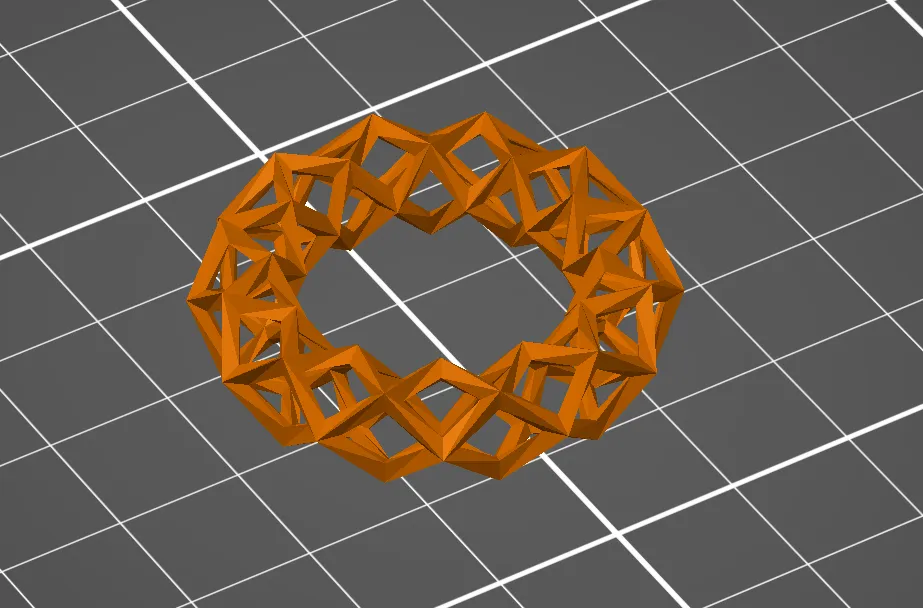 Complex Ring (Low Poly) by 3dprinterkid | Download free STL model ...