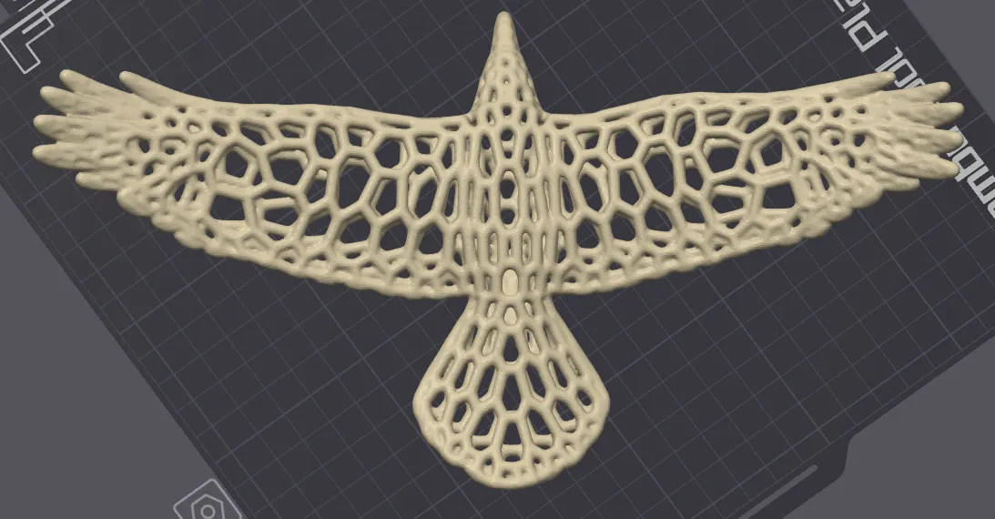 Voroni Flying Raven by Tyler Cramer | Download free STL model ...