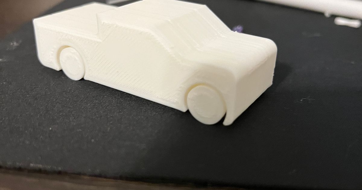 Print in place truck (With Spinning Wheels!) by gavin3D | Download free ...