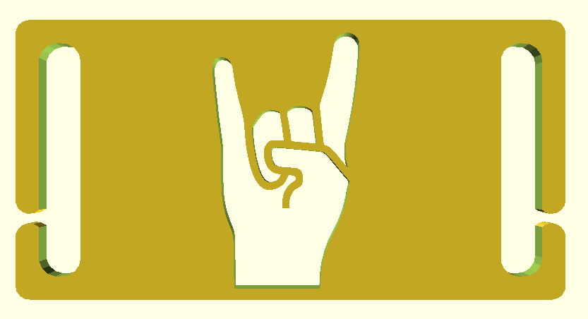 Customizable MOLLE Patch/Name Tag - Text & SVG - OpenSCAD by samster395 ...