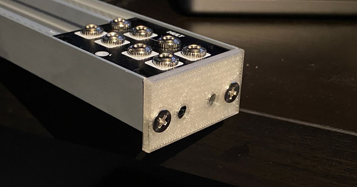 Eurorack 1U and 3U Side Bracket (Intellijel Format) by Traincrossin ...